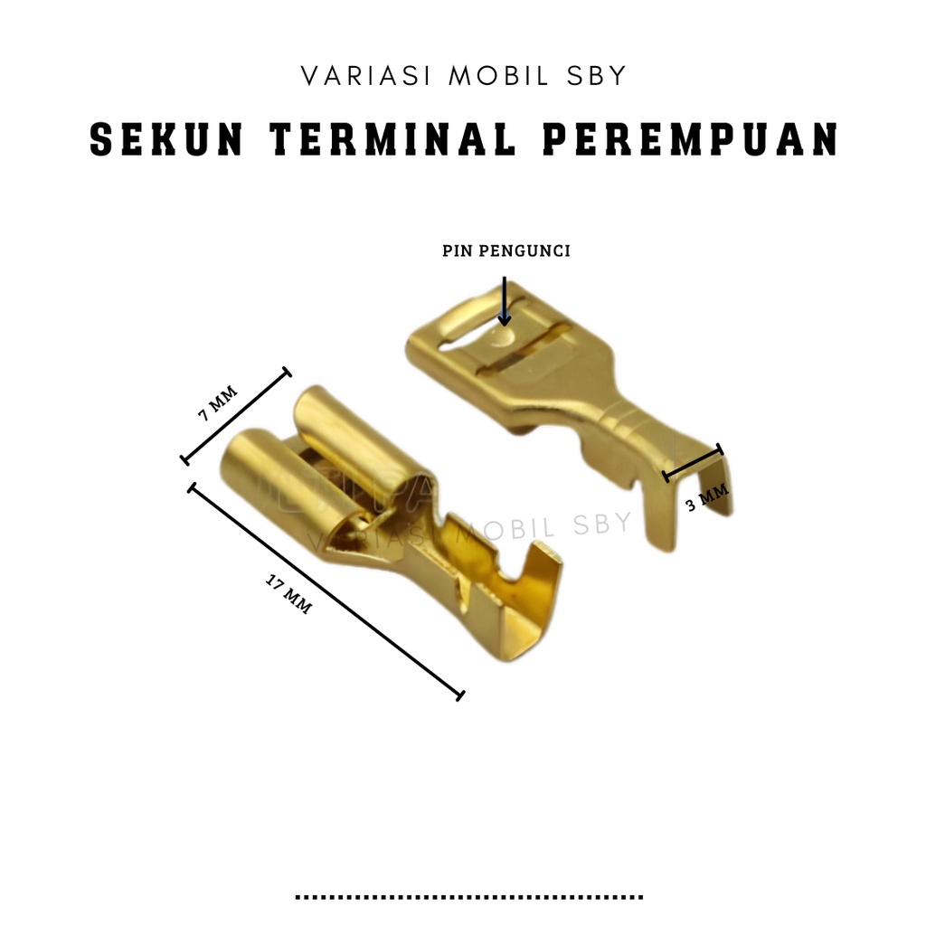 Jual Sekun Kabel Gepeng GARIS SEDANG CEWEK 100 Pcs - 7mm untuk Socket ...