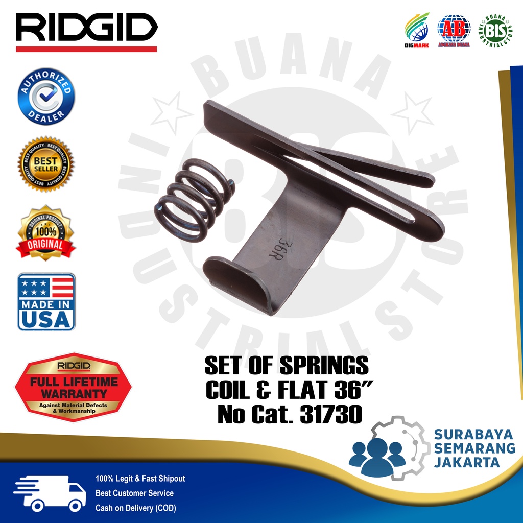 Jual RIDGID SET OF SPRINGS COIL & FLAT 36" - 31730 | Shopee Indonesia