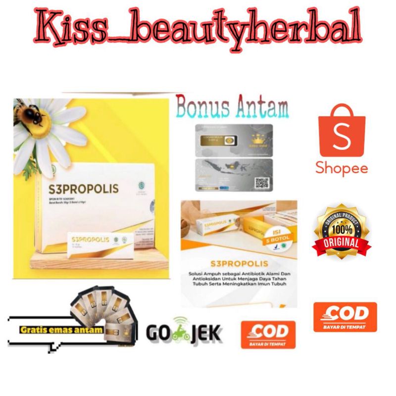 Jual S3 Propolis Original 1 Box 5 Botol | Shopee Indonesia