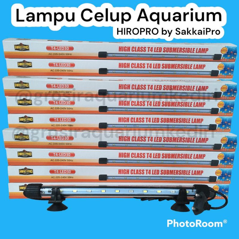 Jual Lampu Celup Aquarium 30cm LED Hiro Pro By Sakkai Pro Terang dan Awet | Shopee Indonesia