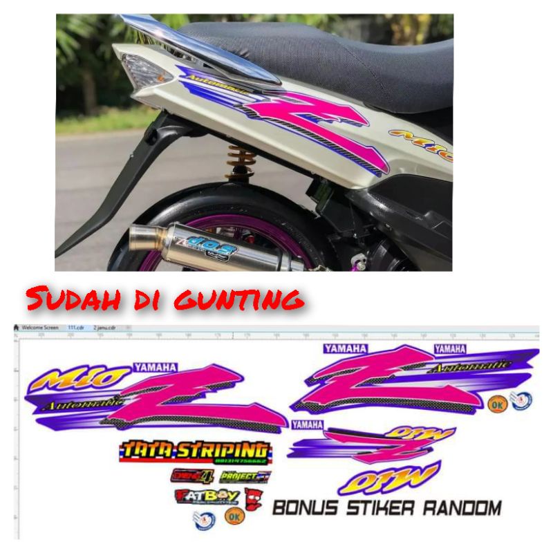 Jual stiker mio striping mio sporty mio smile mio thailok mio mx mio ...