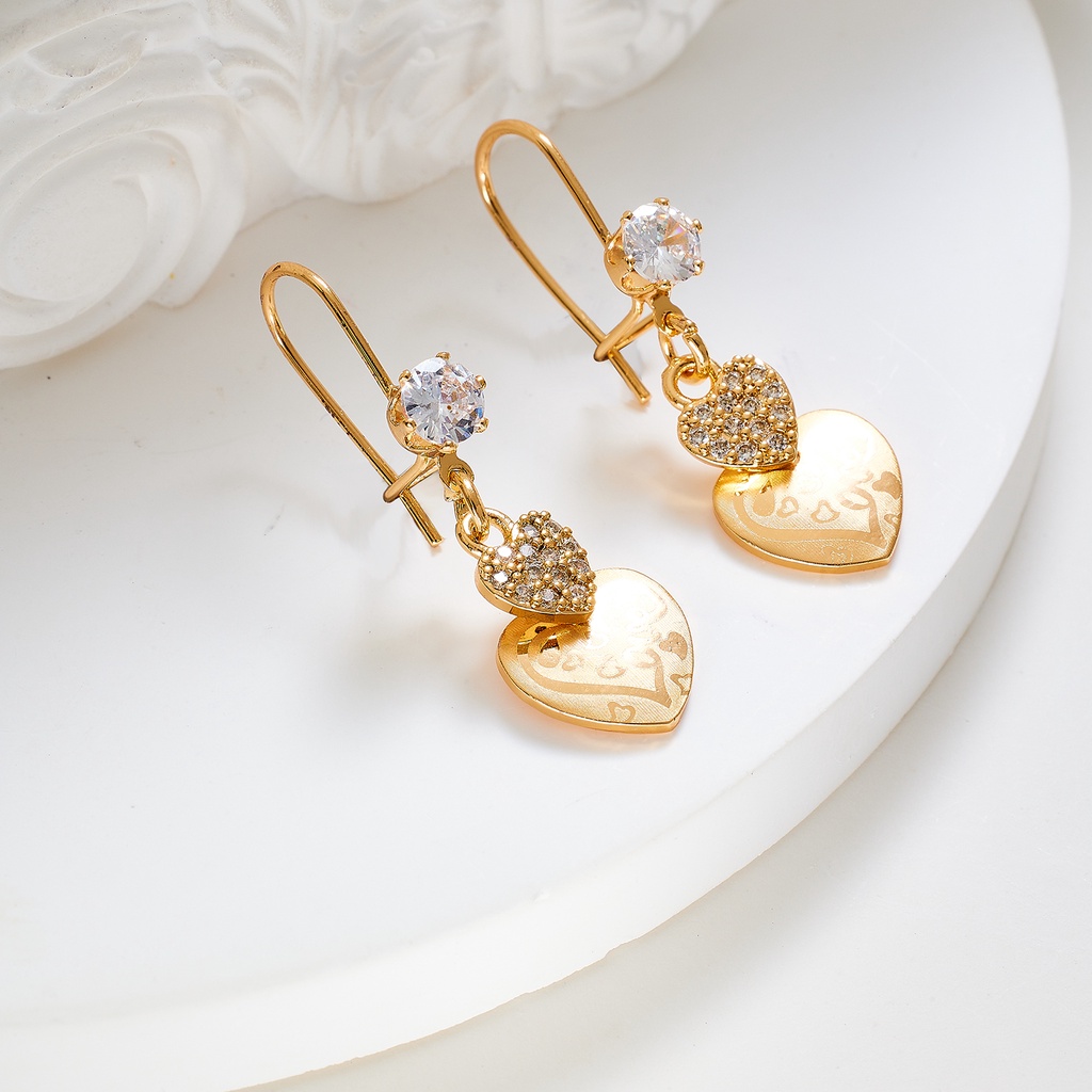 Jual Hyl Jewelry 287E Anting Titanium Wanita Anti Karat Dan Anti Luntur ...