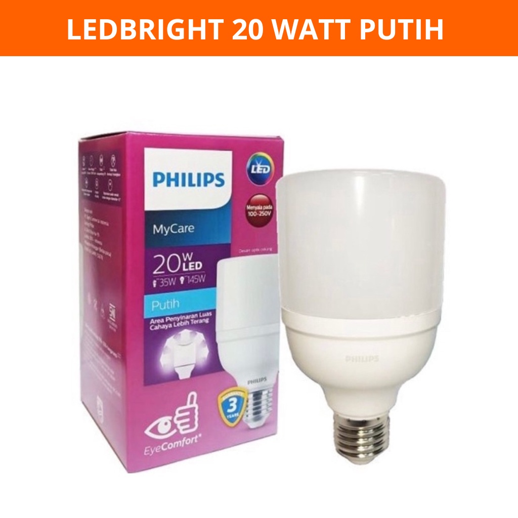 Jual Philips lampu LEDbright 20W - bohlam Philips LEDbulb 20 Watt E27 ...