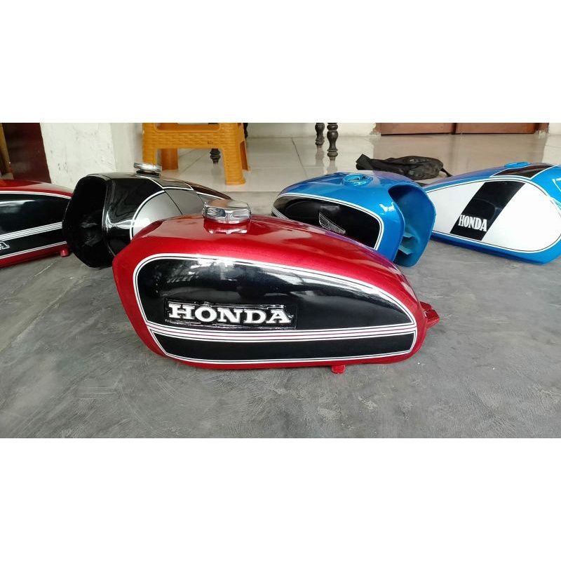 Jual TANGKI CB 125 TANGKI CB CAT MENGKILAP TANGKI CB MERAH HITAM TANGKI ...