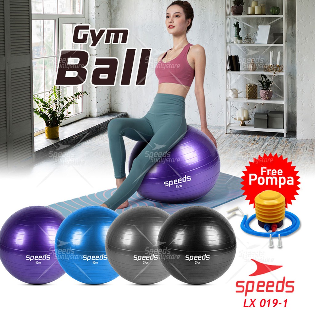 Jual SPEEDS Gym ball Gymball Fitness 75cm Bola Yoga Alat Olahraga 019 ...