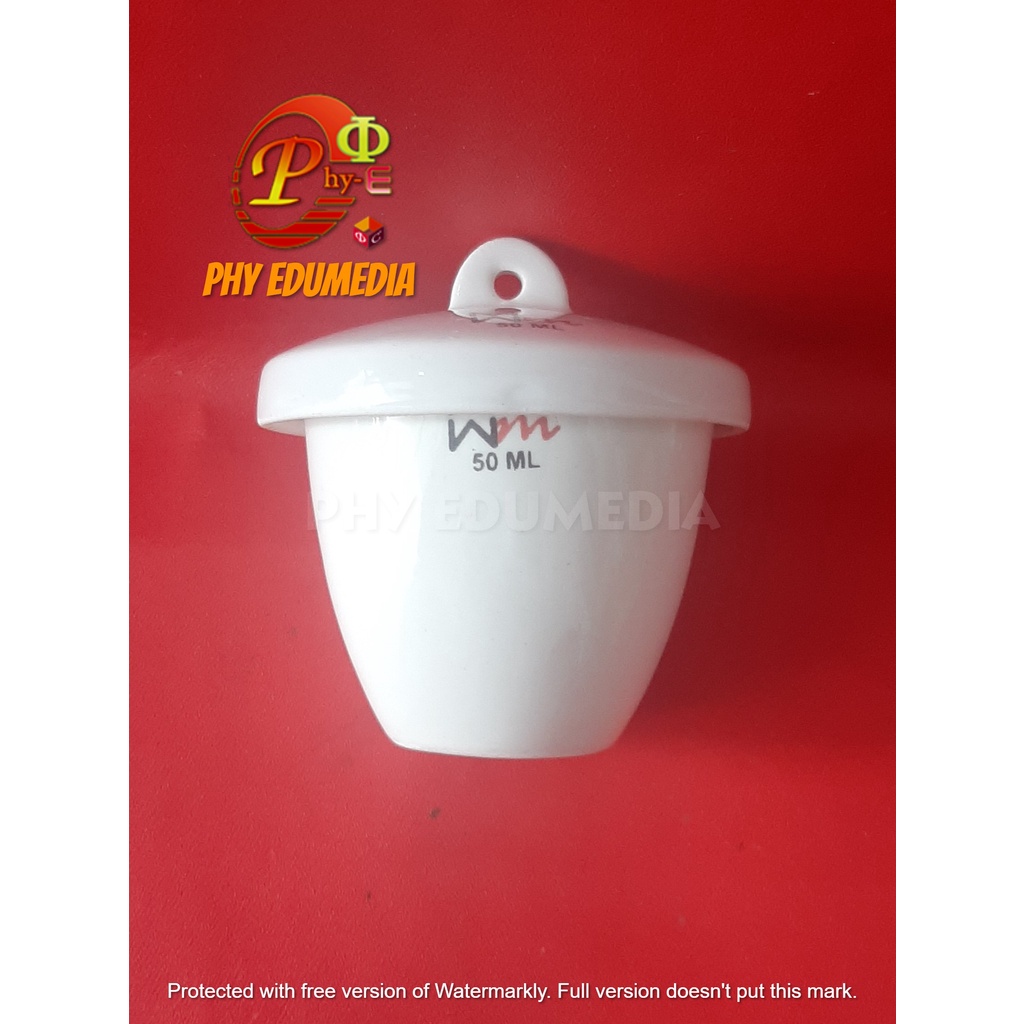 Jual Crucible / Krusible / Tabung Porselen Krusibel 50ml / Crucible ...