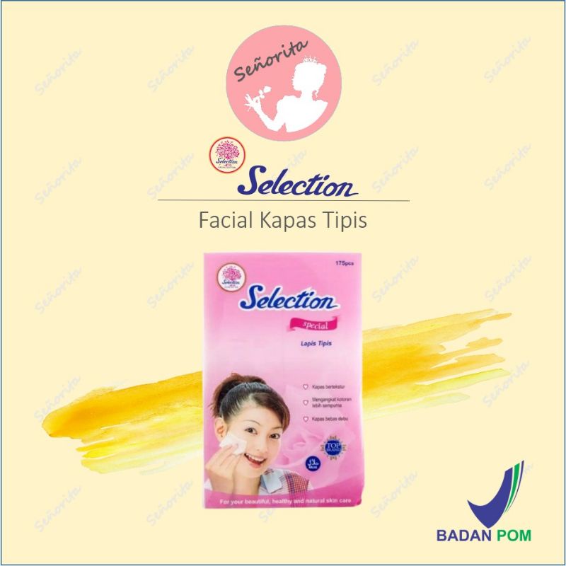 Jual SELECTION Kapas Kecantikan | Facial Cotton | SPC Tipis | Round ...