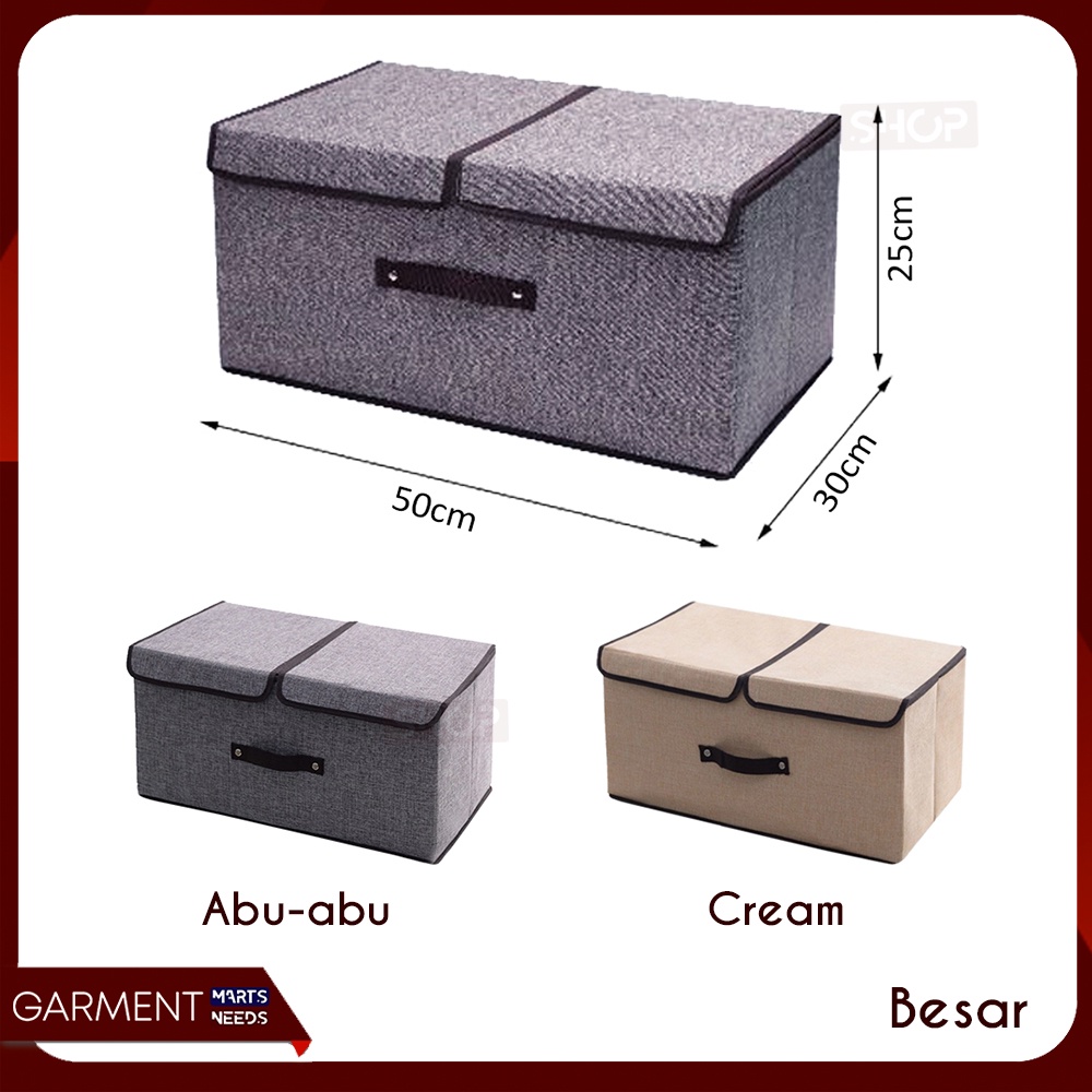 Jual Storage Box Organizer Kotak Tempat Penyimpanan Baju Mainan 2in1 ...