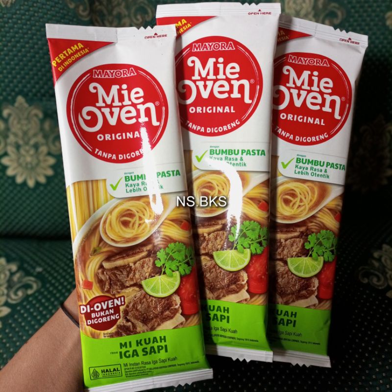 Jual MIE OVEN MAYORA MI KUAH IGA SAPI ( 3 PCS ) | Shopee Indonesia