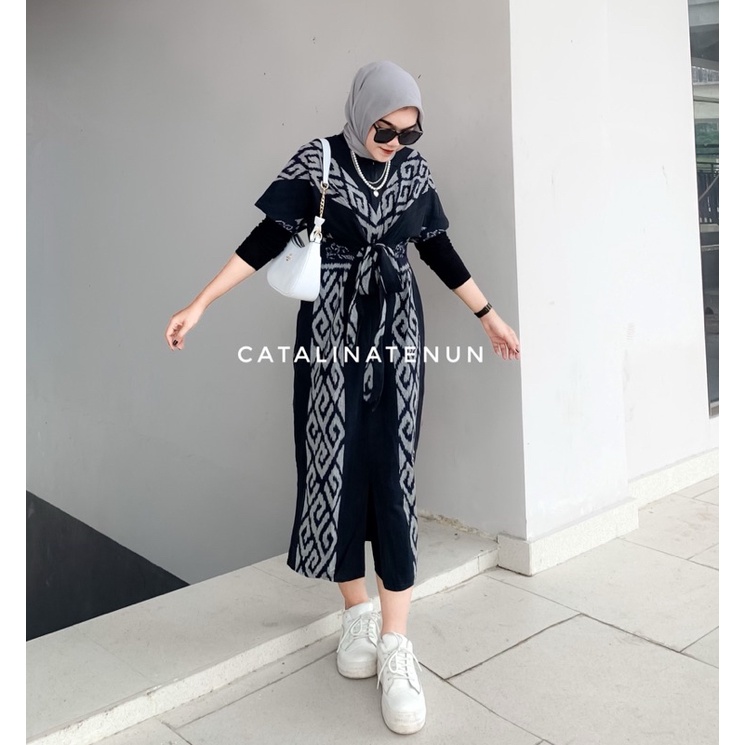 Jual (READY STOCK) CLARA DRESS TENUN BLACK MAMBA ORIGINAL BY ...