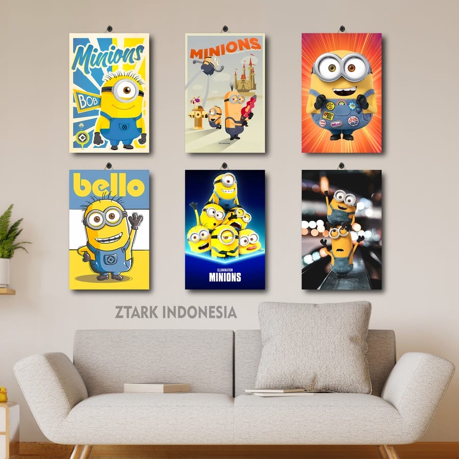 Jual POSTER DINDING MURAH ANIMASI GRU MINION 20X30 9Y5PM/VX9LU/ POSTER DINDING KAMAR ANIMASI ...