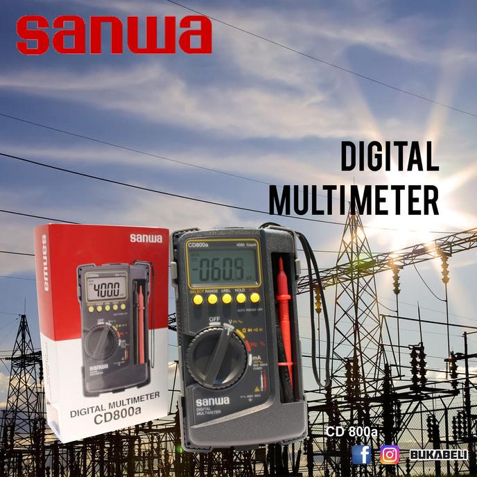 Jual Multitester Digital CD800A Sanwa - Multimeter Original Digital ...