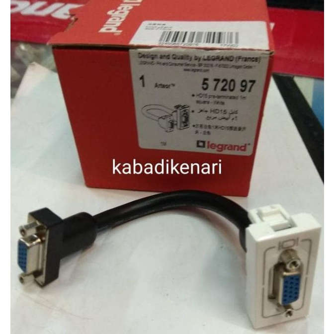 Jual Legrand Socket Vga Pre-Connect 1 Modul Stop Kontak Lantai | Shopee ...