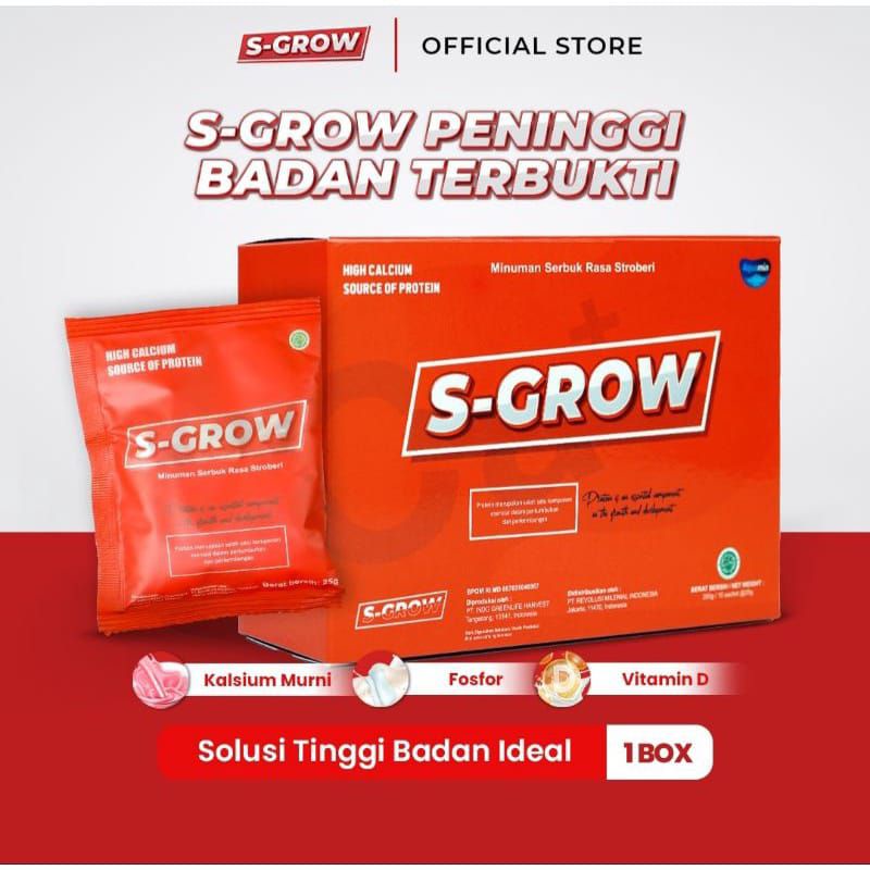 Jual S-GROW - Susu Peninggi Badan Terbaik ( Free Skipping & Meteran ...