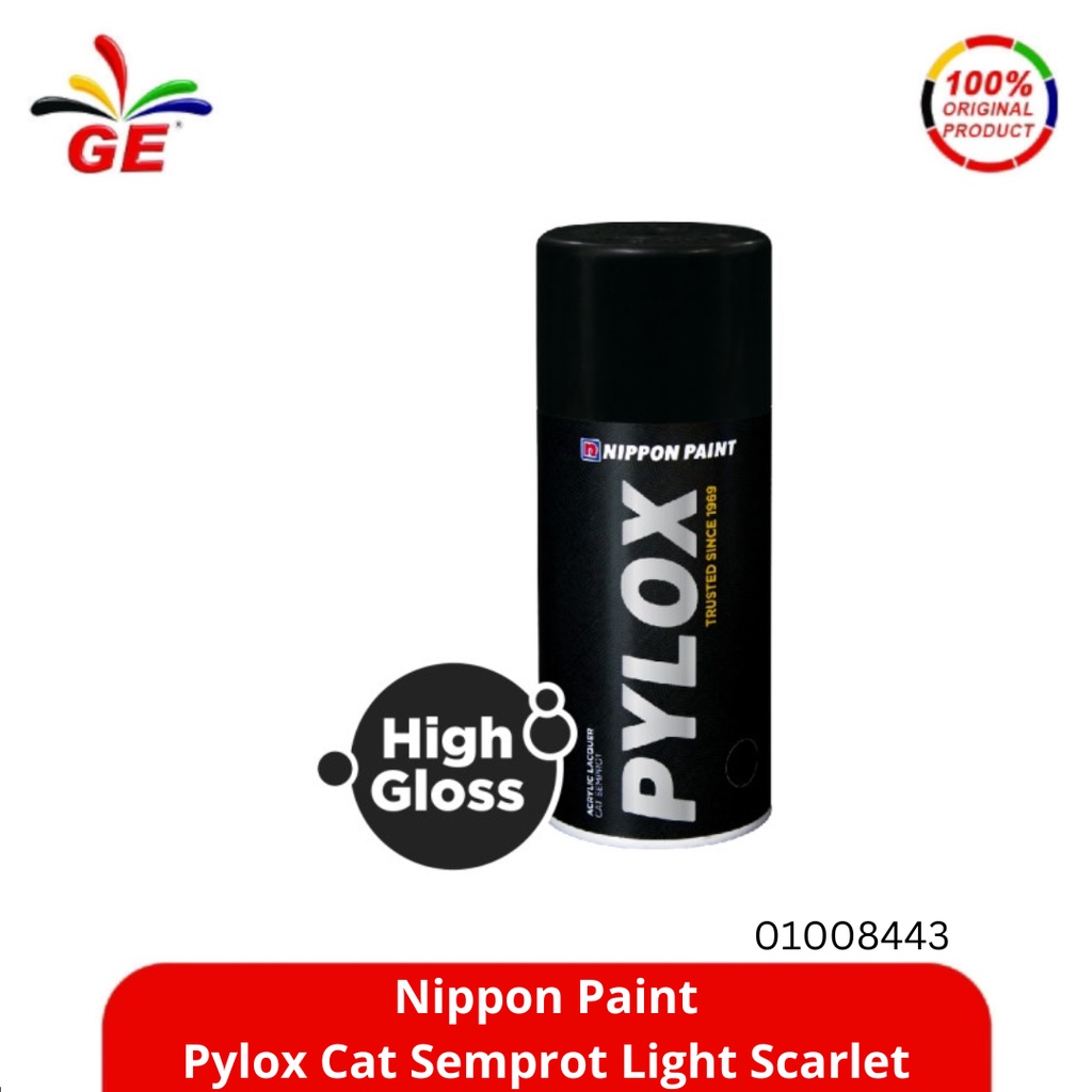 Jual Nippon Paint - Pylox Cat Semprot Light Scarlet 01008443 | Shopee ...