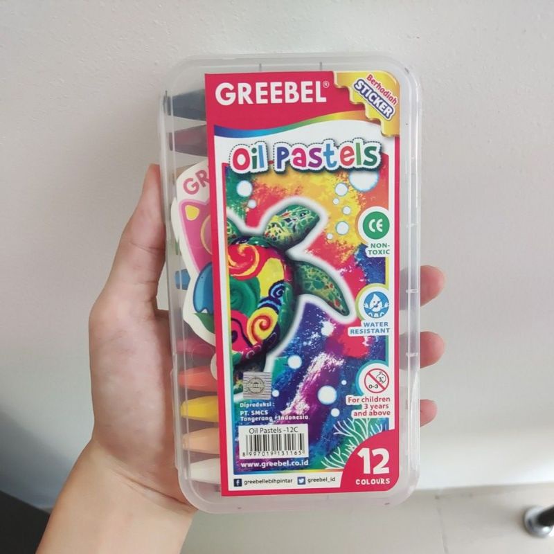 Jual Greebel Oil Pastels 12 Colours Crayon Greebel 12 warna | Shopee ...