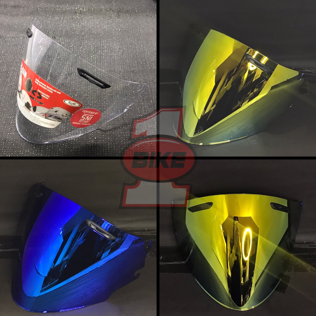 Jual Visor Kaca Helm SCOTT Ram 4 Kaca helm half face | Shopee Indonesia