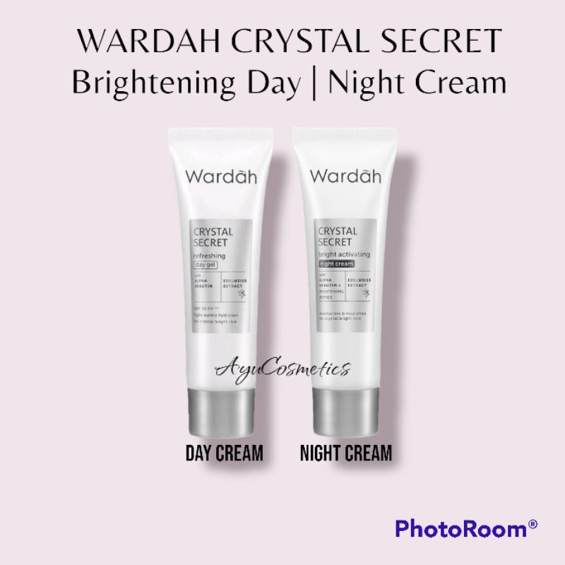 Jual Wardah Crystal Secret Brightening Day Cream | Night Cream 15ml ...
