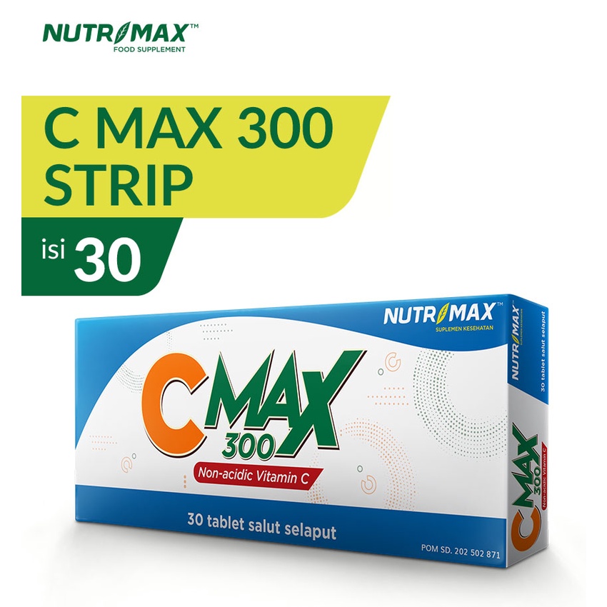 Jual Nutrimax C Max 300 Vitamin C 300 Mg Strip 3 Strip 10 Tablet