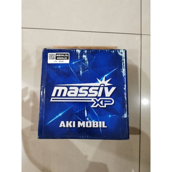 Jual AKI BATERAI BASAH MASSIV XP NS60LS/46B24LS 45AH CRV HRV GRS 3 BLN ...