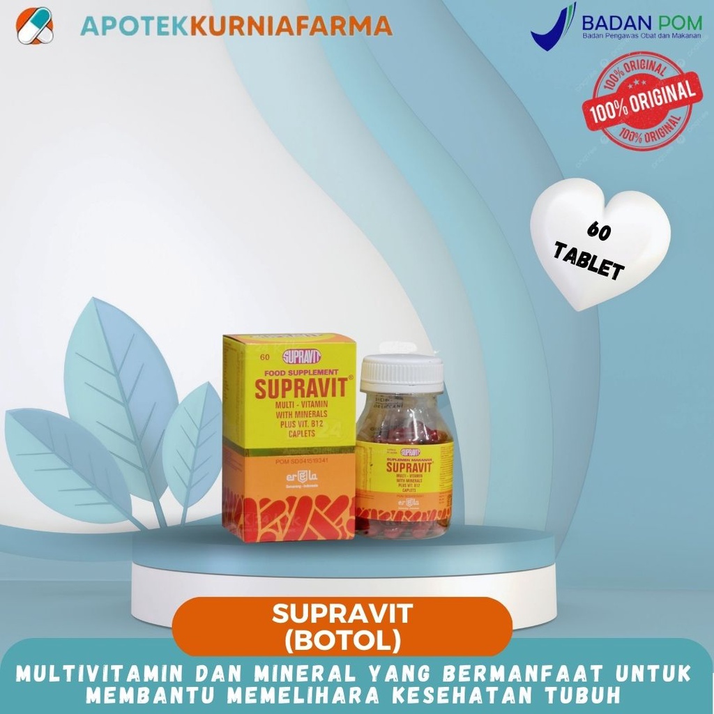 Jual Supravit Multivitamin isi 60 Tablet | Shopee Indonesia