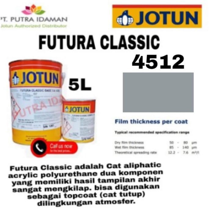 Jual Jotun Cat Kapal / Futura Classic 5 Liter / 4512 Cat Jotun Marine ...