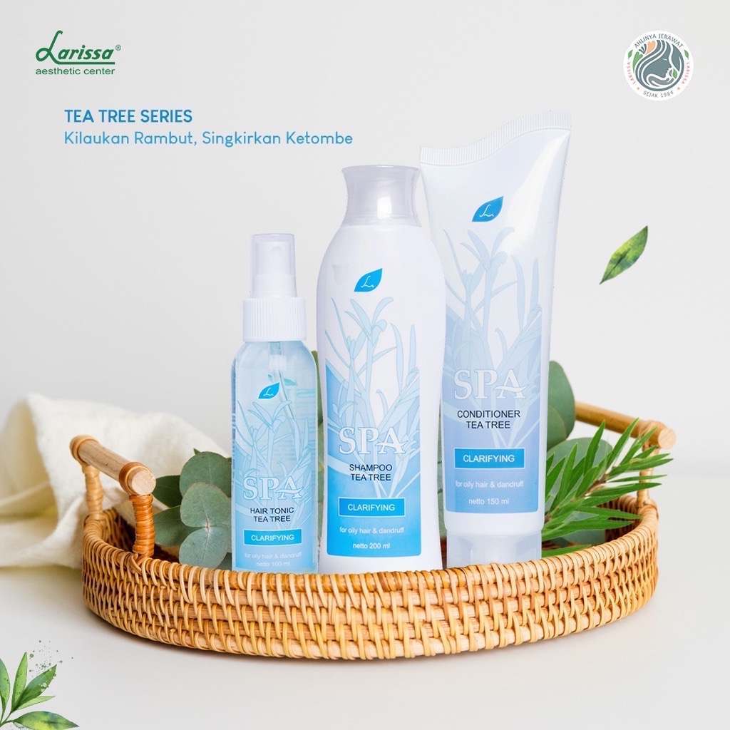 Jual Larissa Hair Product Tea Tree (Shampoo, Conditioner, Hair Tonic) | Shopee Indonesia
