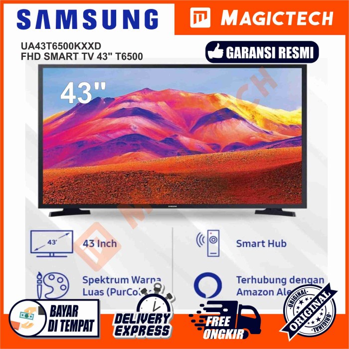 Jual TV LED SAMSUNG 43 INCH (43") UA43T6500 / 43T6500 FHD SMART TV | Shopee Indonesia