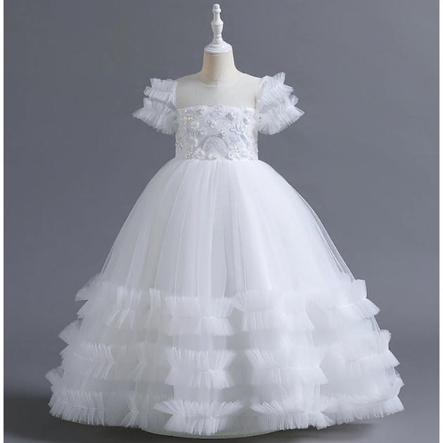 Jual Gaun Anak Perempuan Gaun Ulang Tahun Putri Tulle Pesta Bunga ...