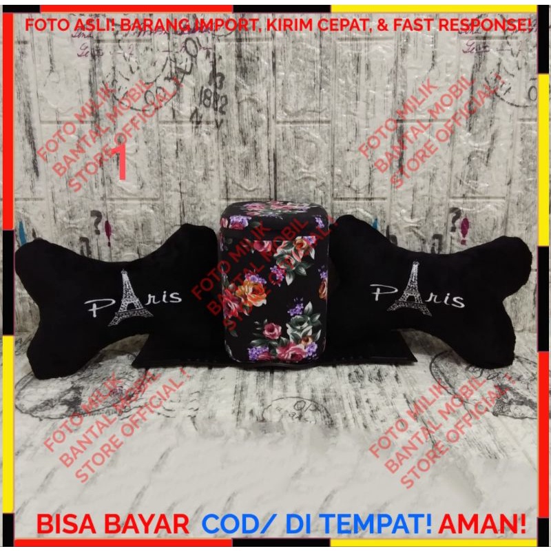 Jual SET CAR BANTAL HEADREST SANDARAN KEPALA LEHER JOK TISU TISSU TISUE ...