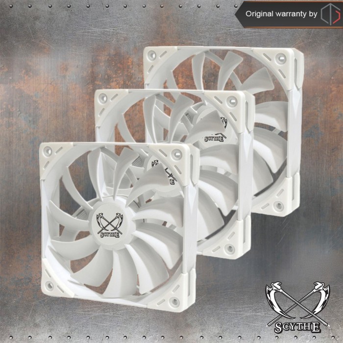 Jual Scythe Kaze Flex 120 Pwm White Fan Case 3 Fans Pack #Original ...