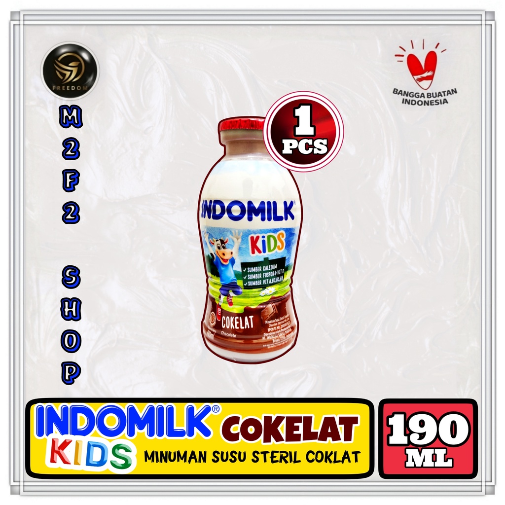 Jual Susu Indomilk Steril Botol Pet Cokelat | Chocolate - 190 ml (Kemasan Satuan) | Shopee Indonesia