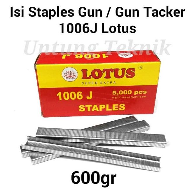 Jual LOTUS isi Staples 6mm 1006J lebar 10mm untungt33 Juara | Shopee ...