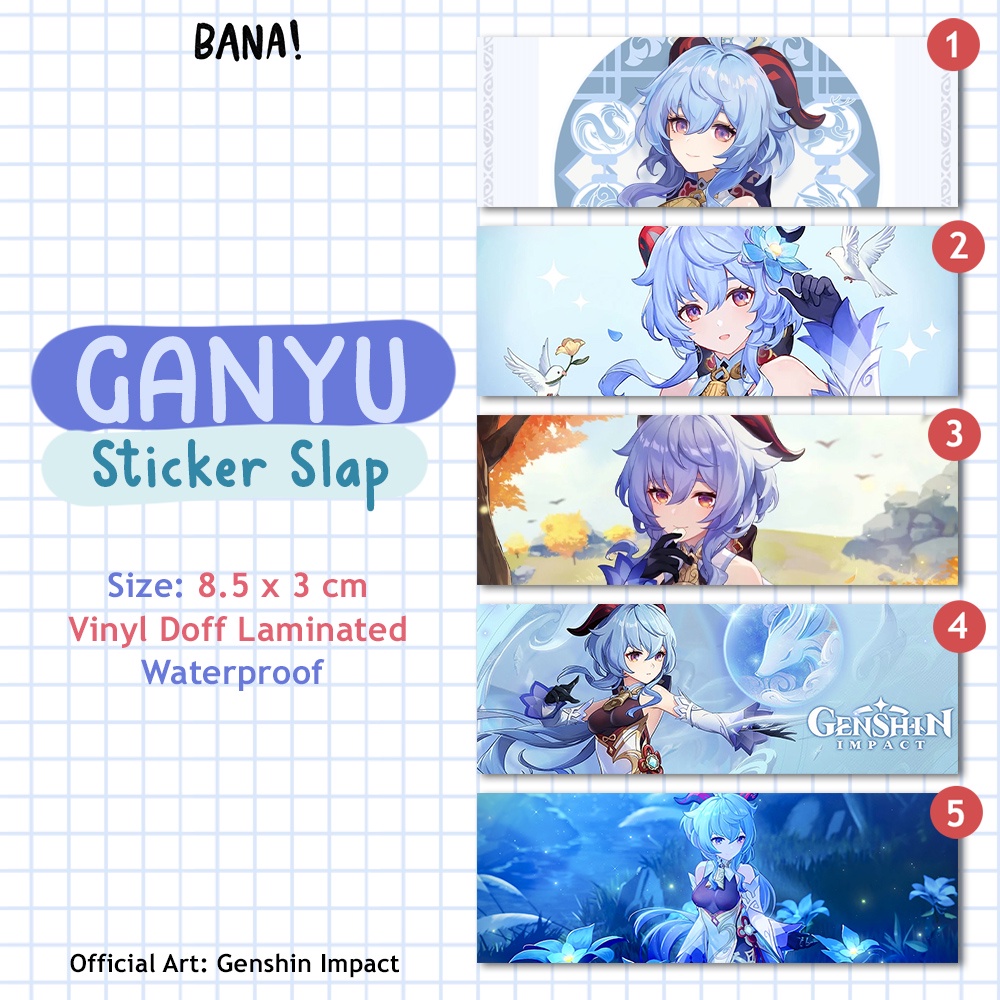 Jual Sticker Slap Ganyu Genshin Impact | BANA | Shopee Indonesia