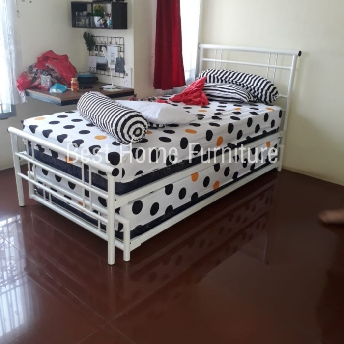Jual Rangka Ranjang Besi Sorong 2 In 1 Mars Uk 90X200 | Shopee Indonesia