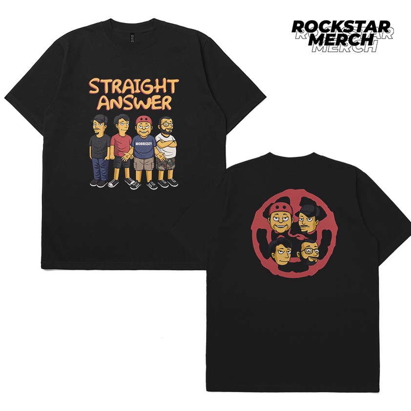 Jual T-shirt Band Straight Answer The Simpsons | Shopee Indonesia