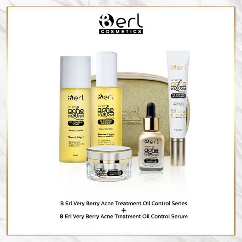 Jual Paket Berl Acne Series + Acne Serum /Berl Acne Series / Berl Acne ...