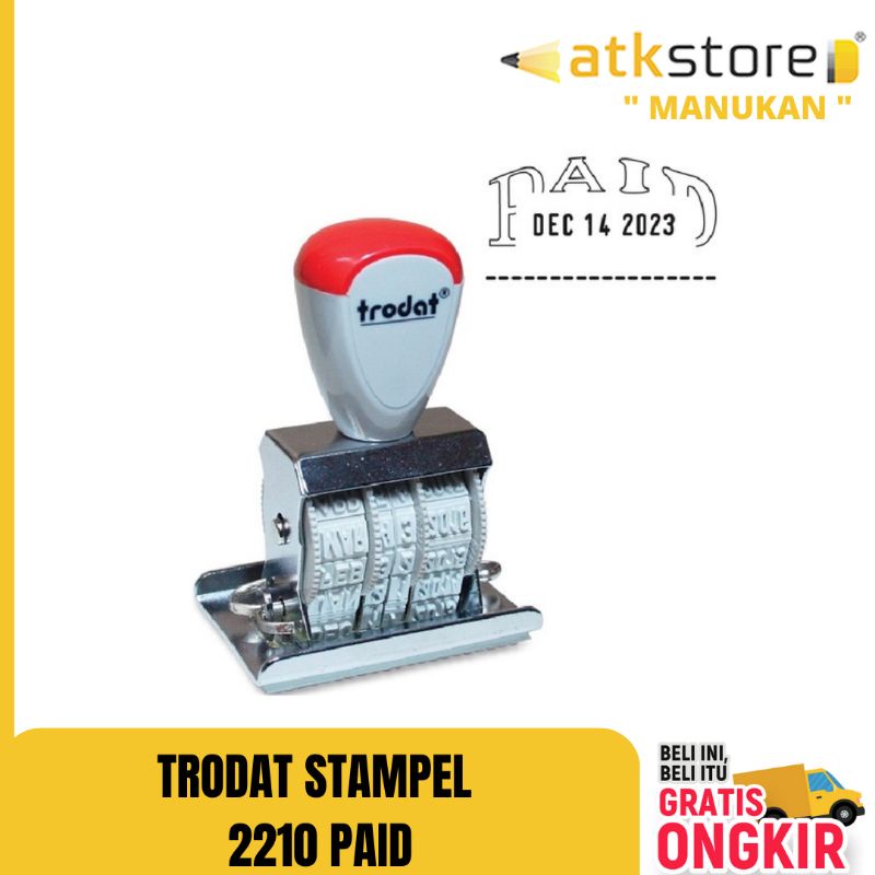Jual Trodat Date Stamp 2210 Paid / STAMPEL TANGGAL PAID TRODAT 2210 | Shopee Indonesia