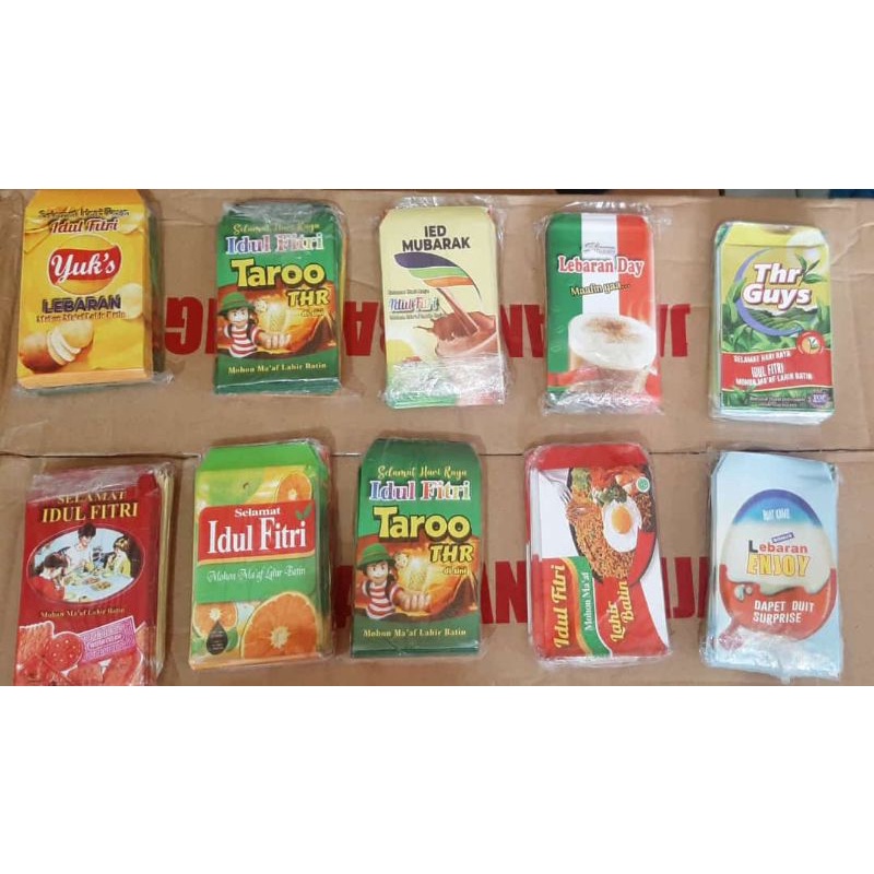 Jual Amplop Lebaran isi 35 pcs isi Mix Amplop Unik Cover Sneak Indomie ...