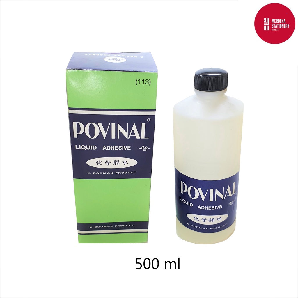 Jual Lem/Lim/Perekat/Glue Cair Povinal 113 Ukuran Besar/Big 500 ml ...