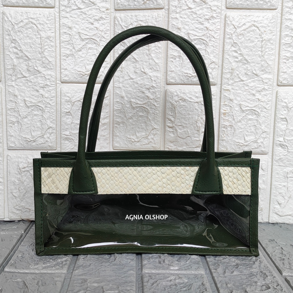 Jual Tas Parcel Mika Anyaman (Hijau Army) Untuk Isi 3 Toples Silinder ...