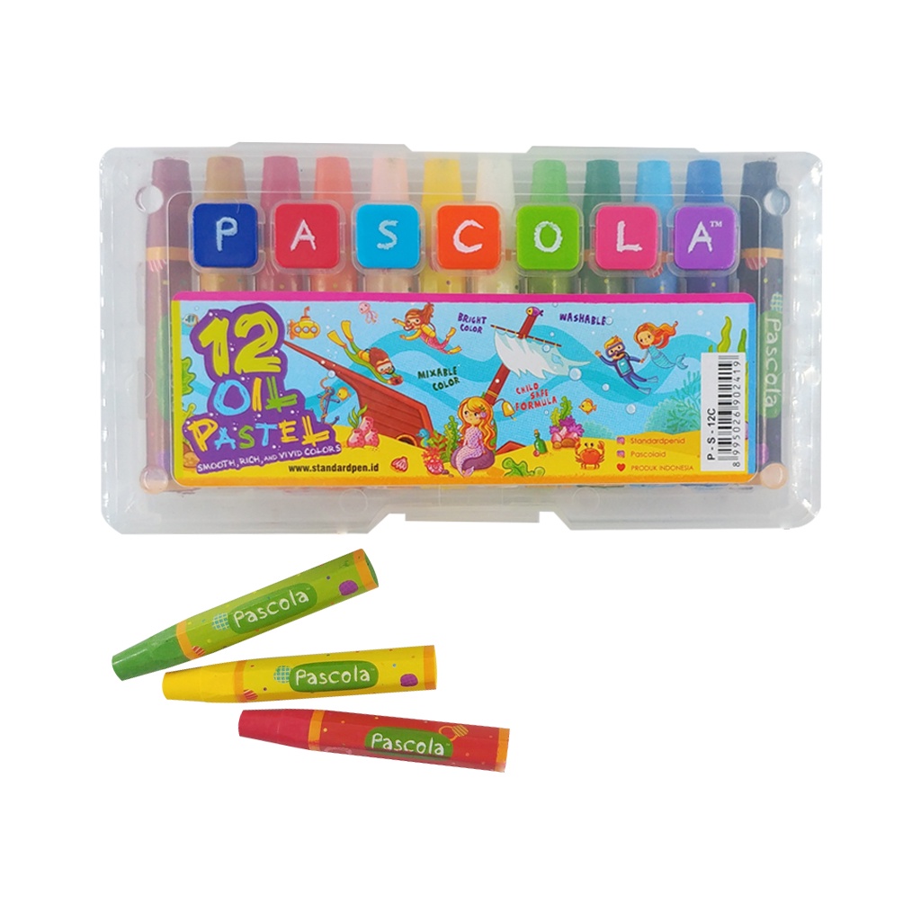 Jual Standard - Pascola Oil Pastel 12 / Set ( Crayon / Pewarna ...