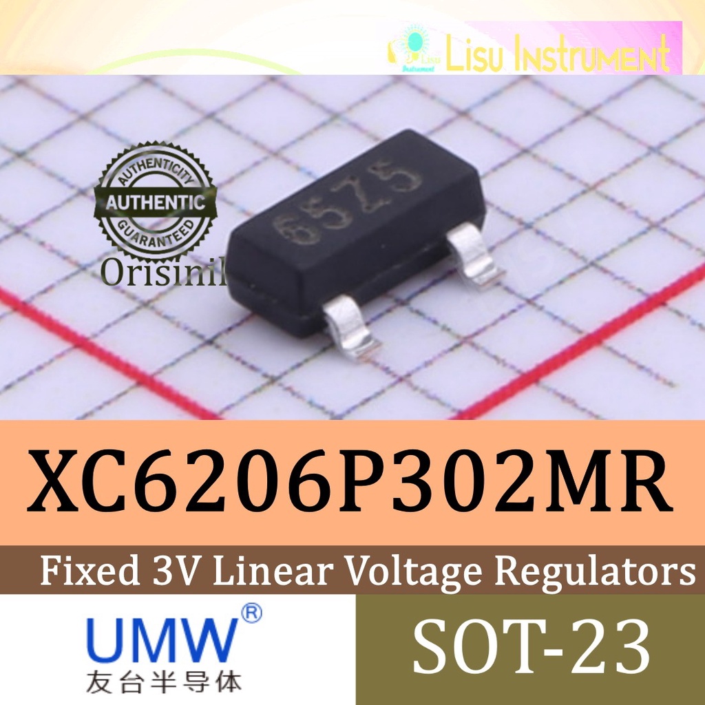 Jual XC6206P302MR Fixed 3V Linear Voltage Regulators LDO 65z5 ...