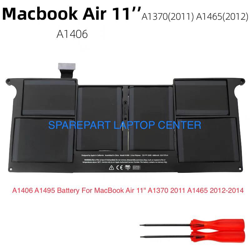 Jual Baterai MacBook Air 11'' A1406 A1370 A1465 Mid 2011 Early 2015 ...