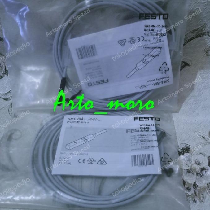 Jual Proximity Sensor FESTO SME-8M-DS-24V-K2,5-OE Pn.543862 FESTO ...