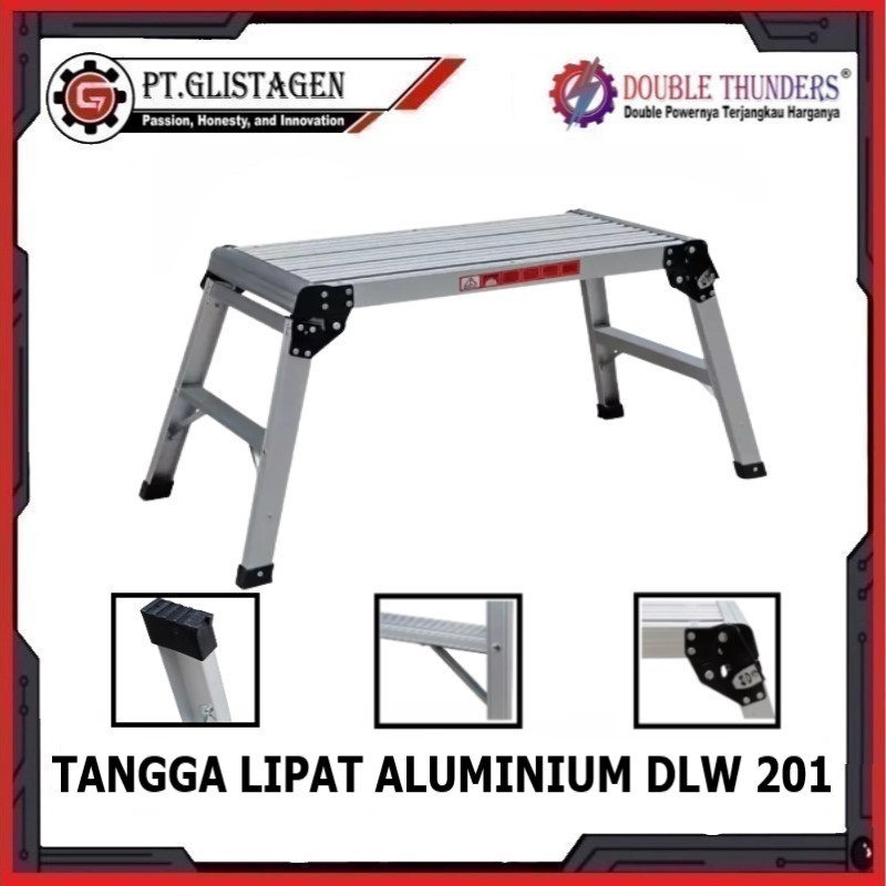 Jual Tangga Lipat Aluminium Tangga Platform Bangku Meja Portable DLW ...