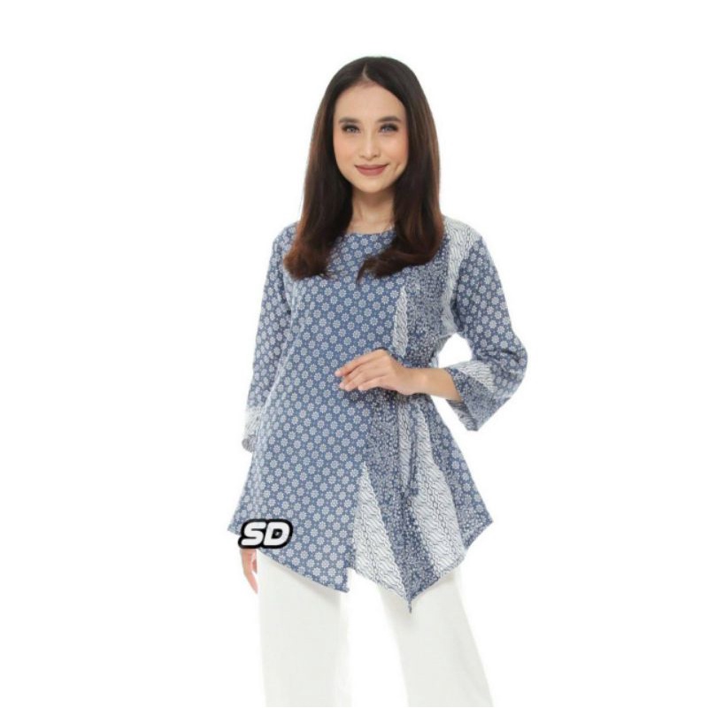 Jual BAJU BATIK WANITA MODERN MONALISA GENES M,L,XL asli PEKALONGAN ...