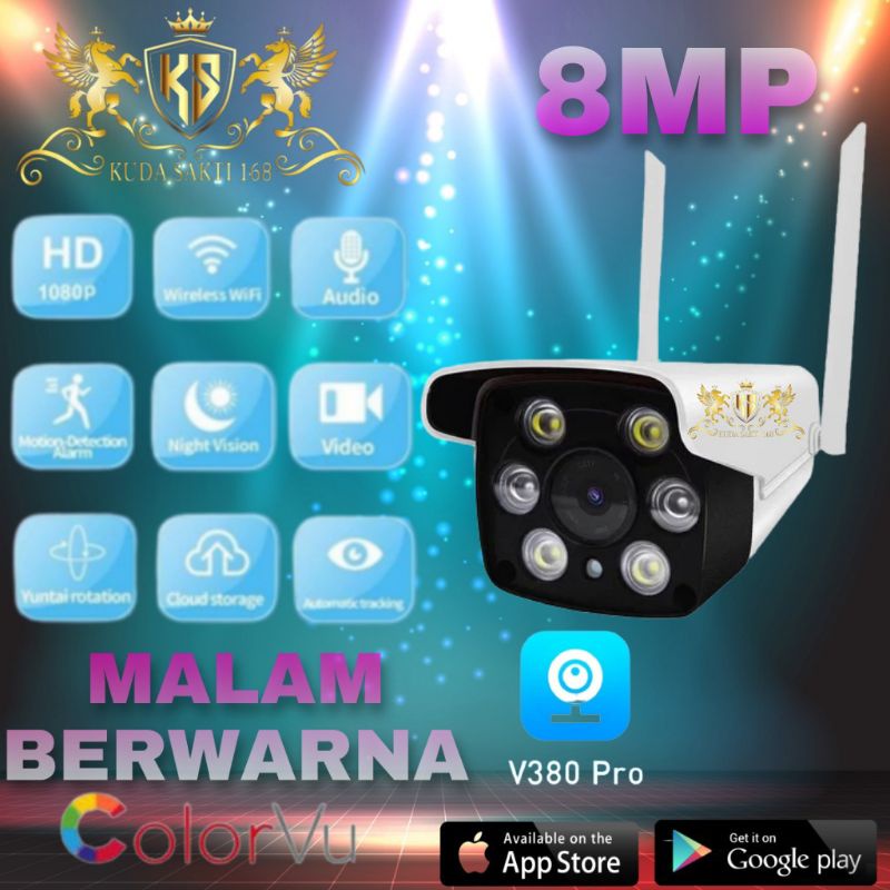 Jual IPCAM - IP Camera Outdoor V380PRO 8MP 1080P PTZ OUTDOOR Wireless ...