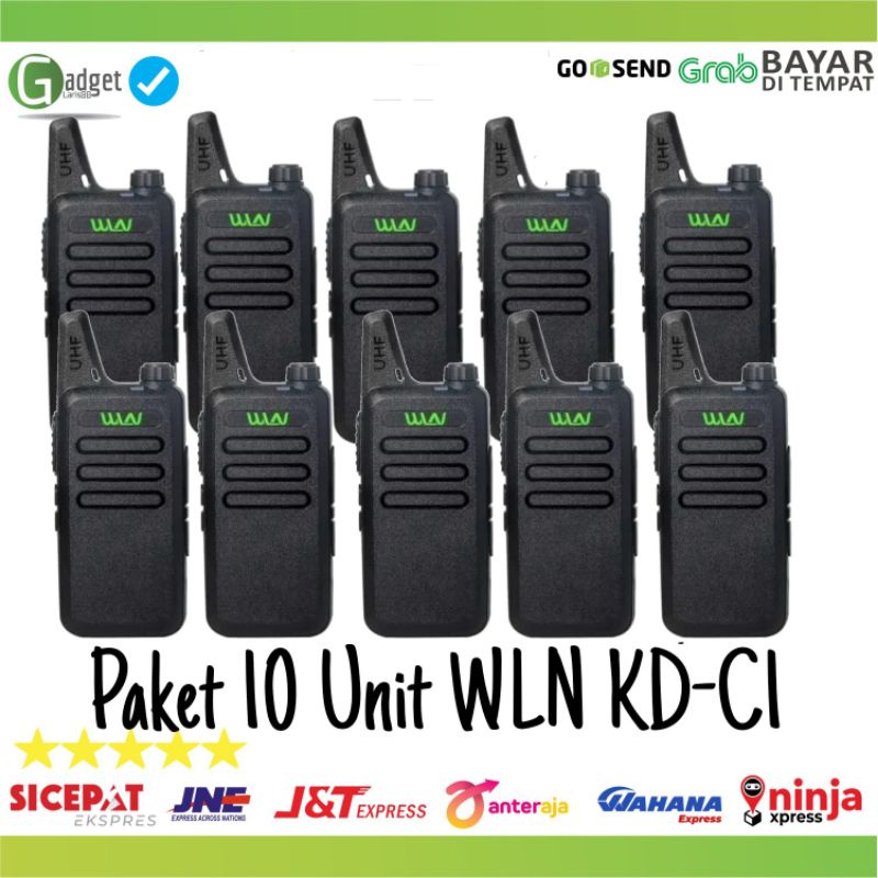 Jual Paket 10 Unit HT WLN KD-C1 Pas di Kantong Sudah Terkoneksi ...