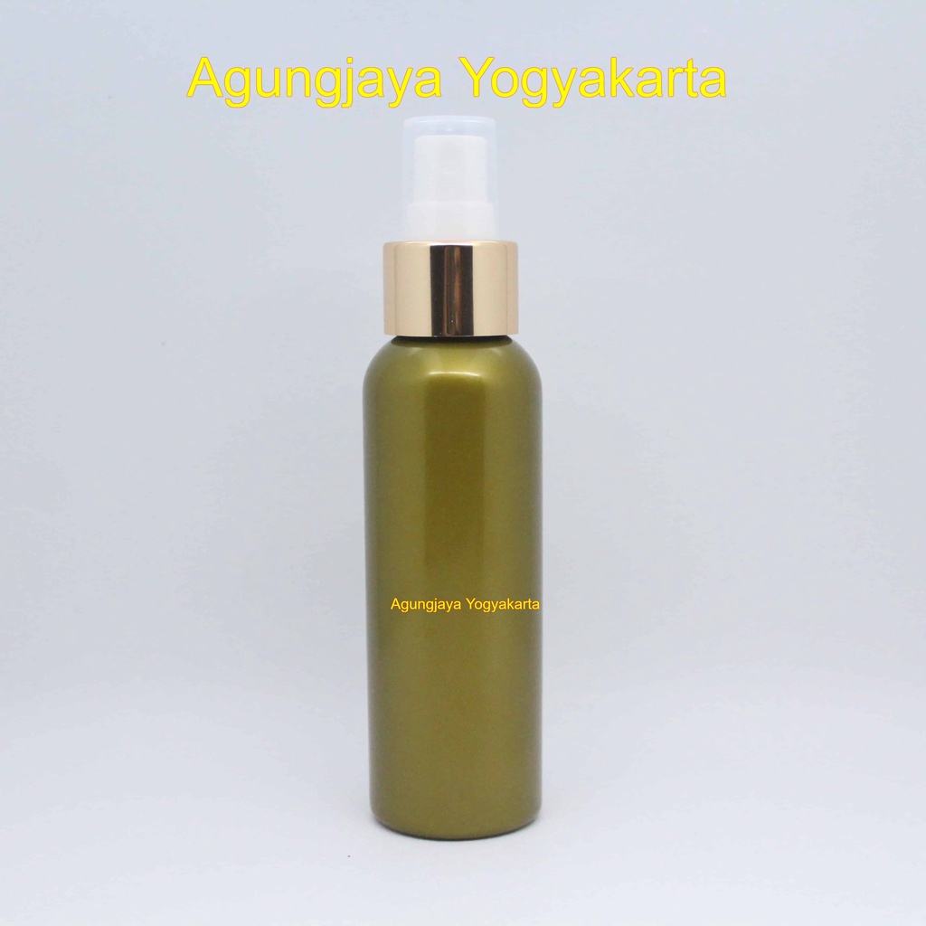 Jual Botol 100 ml Emas Spray BR / Botol Gold / Botol Kosmetik / Botol ...